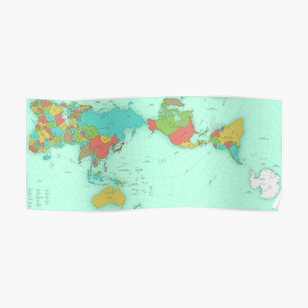 "Authagraph World Map" Poster for Sale by PostersCity | Redbubble