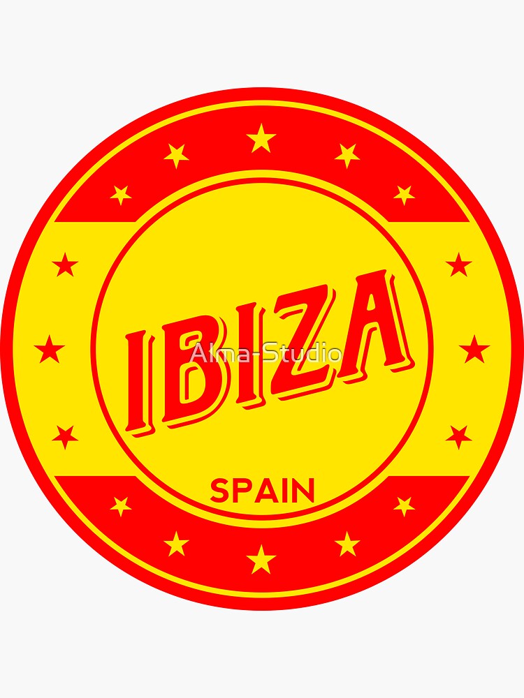 "Ibiza, Spain" Sticker by Alma-Studio | Redbubble