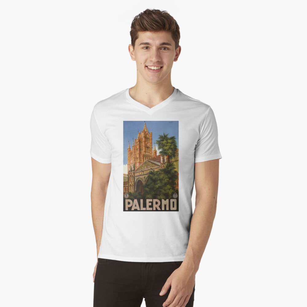 "vintage Palermo Sicily Italian travel ad" Sticker for Sale by aapshop ...