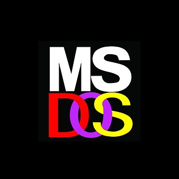 "MS-DOS Logo" Poster for Sale by MammothTank | Redbubble