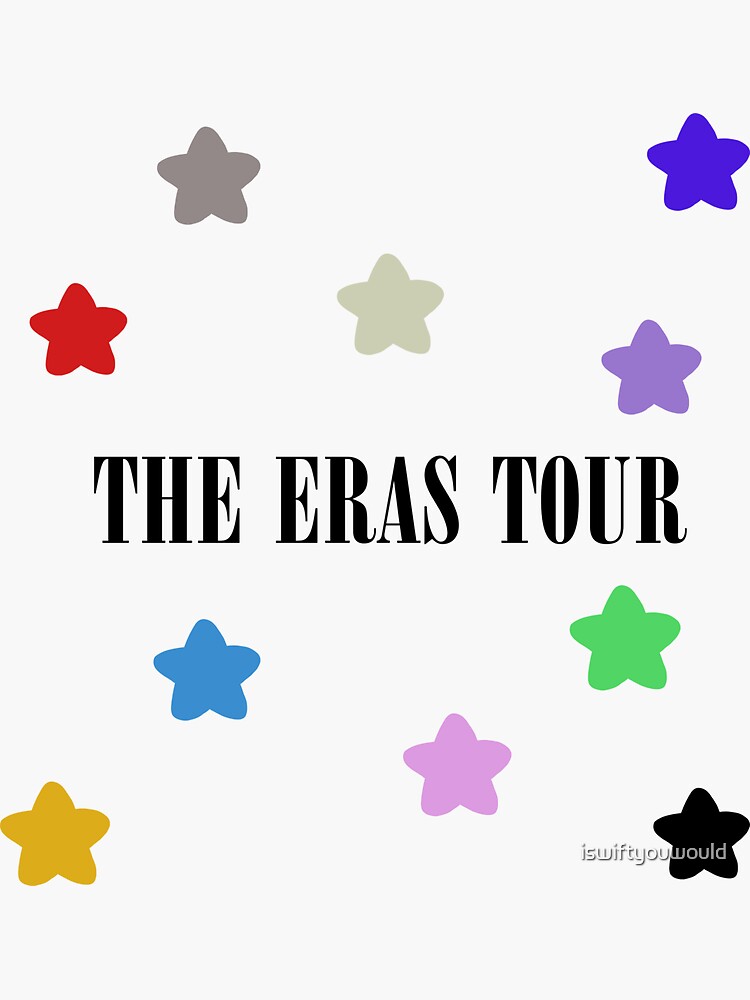 "The Eras Tour Confetti" Sticker for Sale by iswiftyouwould | Redbubble