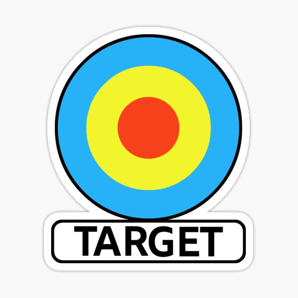 "Target books logo" Sticker for Sale by jimster1971 | Redbubble