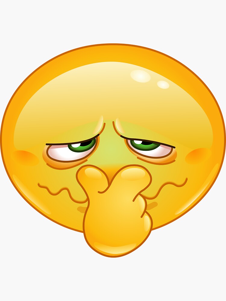 "Bad Smell Emoticon" Sticker for Sale by yayayoy | Redbubble