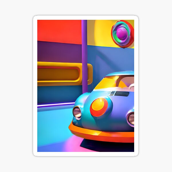 "Pix car" Sticker for Sale by MatrixTattoo | Redbubble