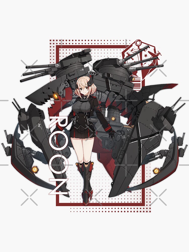 "Roon - Azur Lane - Character Portrait" Sticker for Sale by Graphic Cup ...