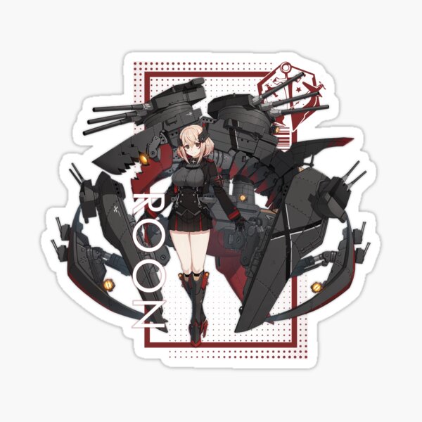 "Roon - Azur Lane - Character Portrait" Sticker for Sale by Graphic Cup ...