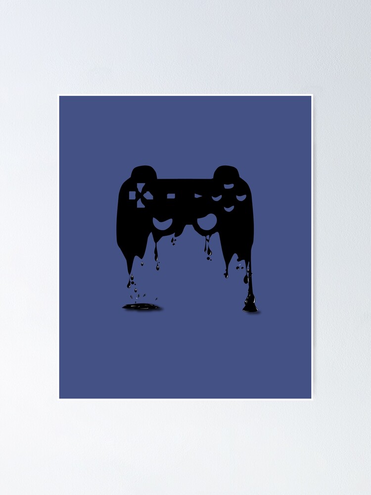 "Melting Gaming Controller T Shirt" Poster for Sale by ESSTEE | Redbubble