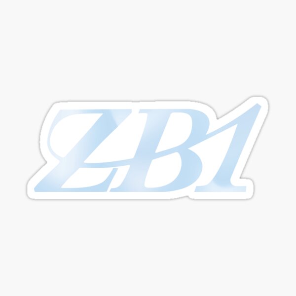 "Blue Pastel Zerobaseone Logo (ZB1)" Sticker for Sale by CrownMaru ...