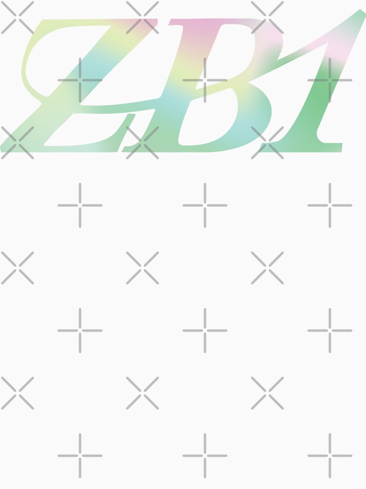 "Iridescent Pastel Zerobaseone Logo (ZB1)" Essential T-Shirt for Sale ...
