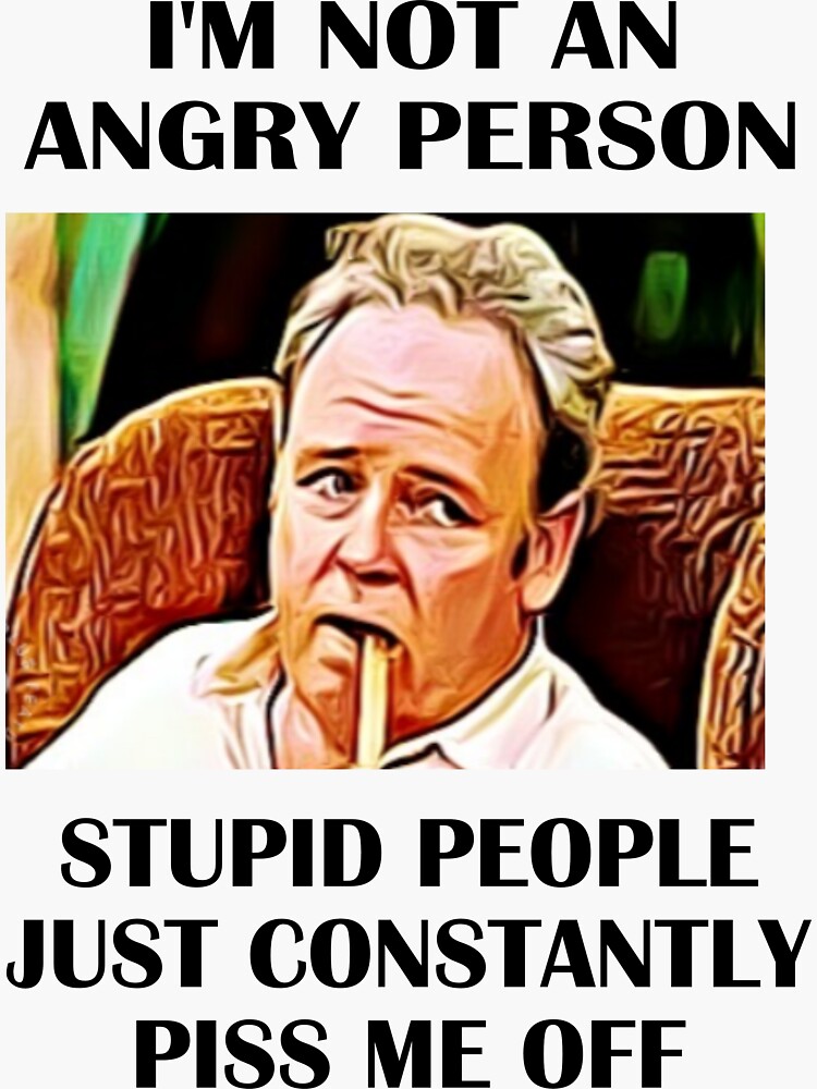 "Funny Archie Bunker T Shirt" Sticker for Sale by dturock | Redbubble