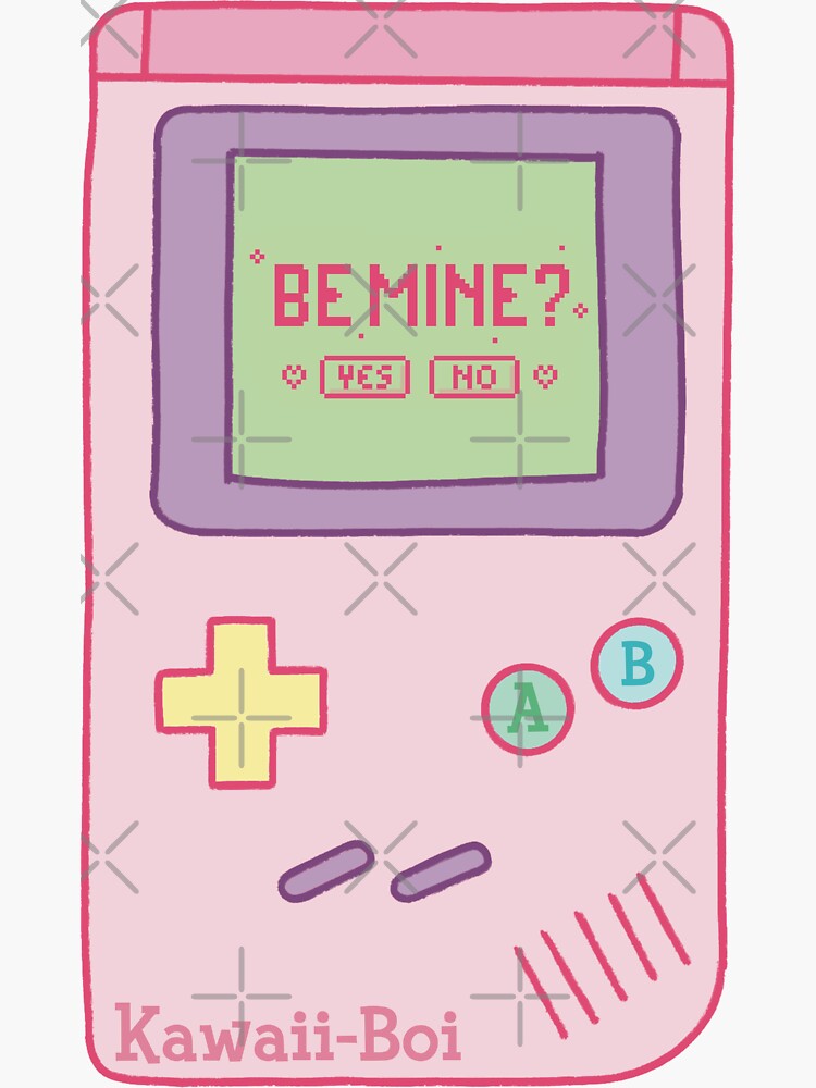 "Kawaii-Boi Gamer Retro Console" Sticker for Sale by Sourdemondoll ...