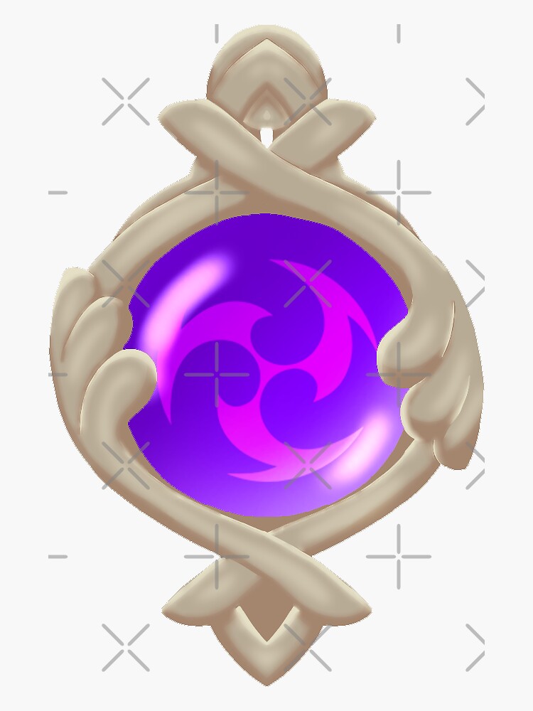 "Genshin Impact Fontaine Electro Vision" Sticker for Sale by James-or ...