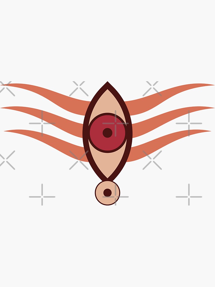 "Avatar the Last Airbender Combustion Bending Symbol" Sticker for Sale ...