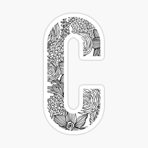 "C" Sticker for Sale by cgidesign | Redbubble