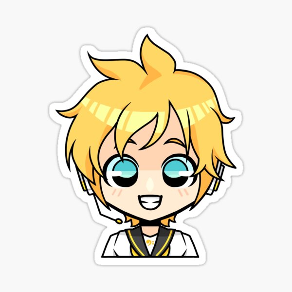 "Kagamine Len Chibi" Sticker for Sale by honeykraken | Redbubble