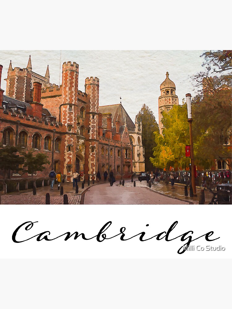 "Cambridge" Sticker for Sale by Milli Co Studio | Redbubble