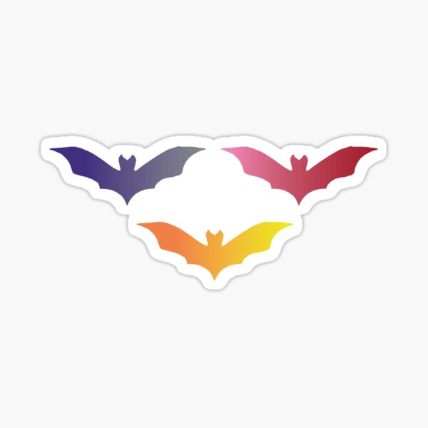 "Batty Pattern" Sticker for Sale by SpottedPetals | Redbubble
