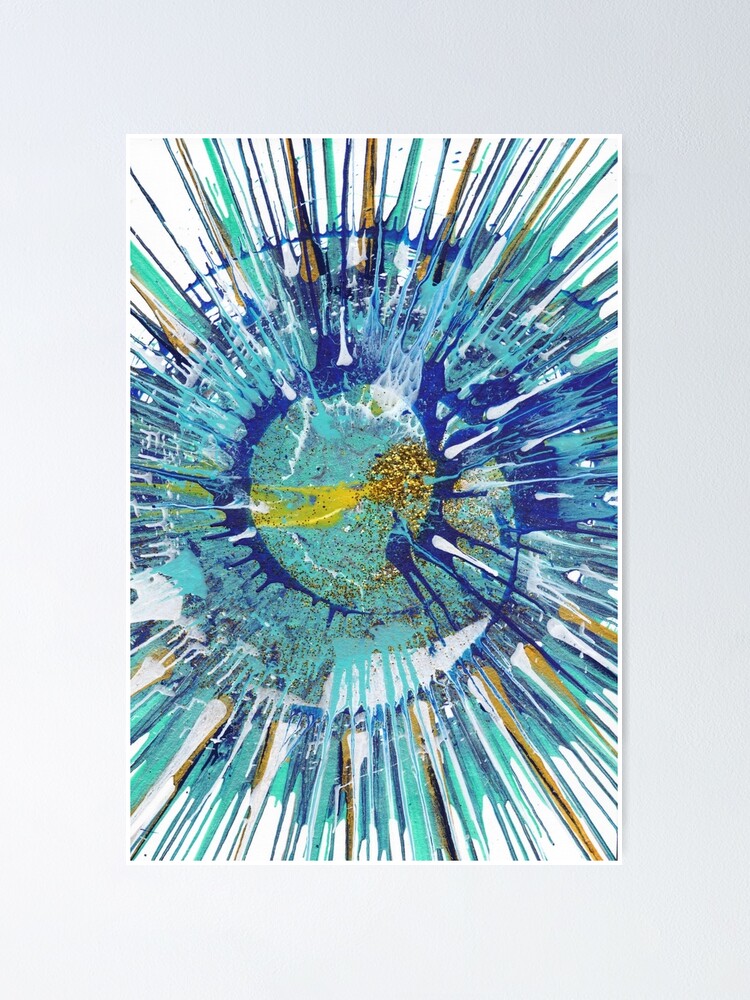 "Abstract expressionism painting - Gold Fish" Poster for Sale by ...