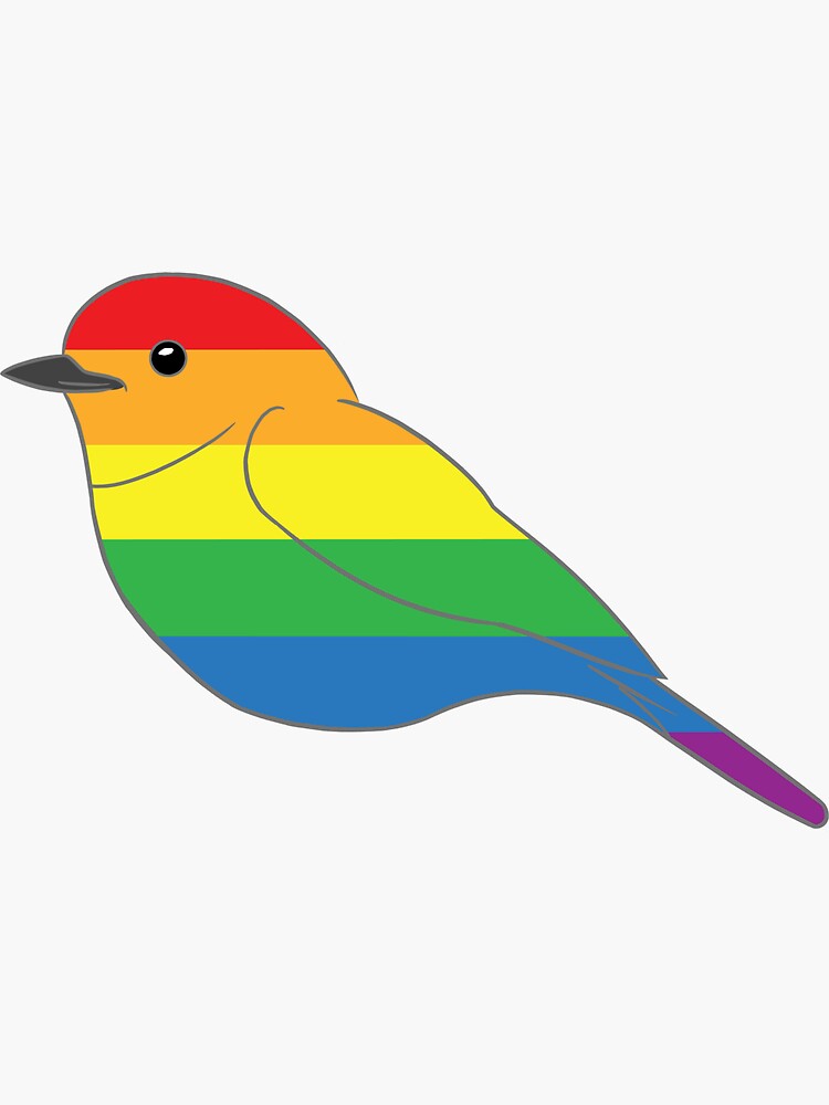 "Gay Bird Type 2" Sticker by KingSelenus | Redbubble