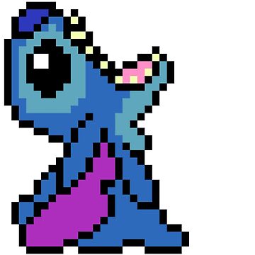 "Stitch Pixel Art" Sticker by BeltsukiDesing | Redbubble