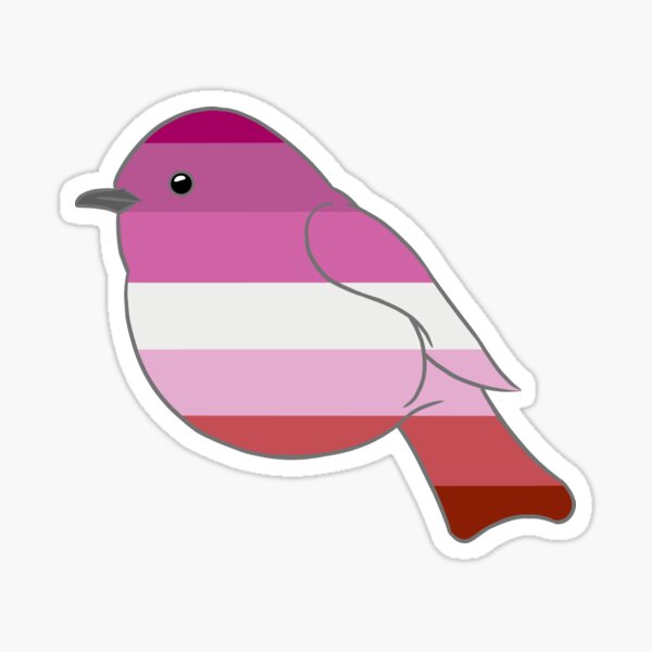 "Lesbian Bird Type 2" Sticker by KingSelenus | Redbubble