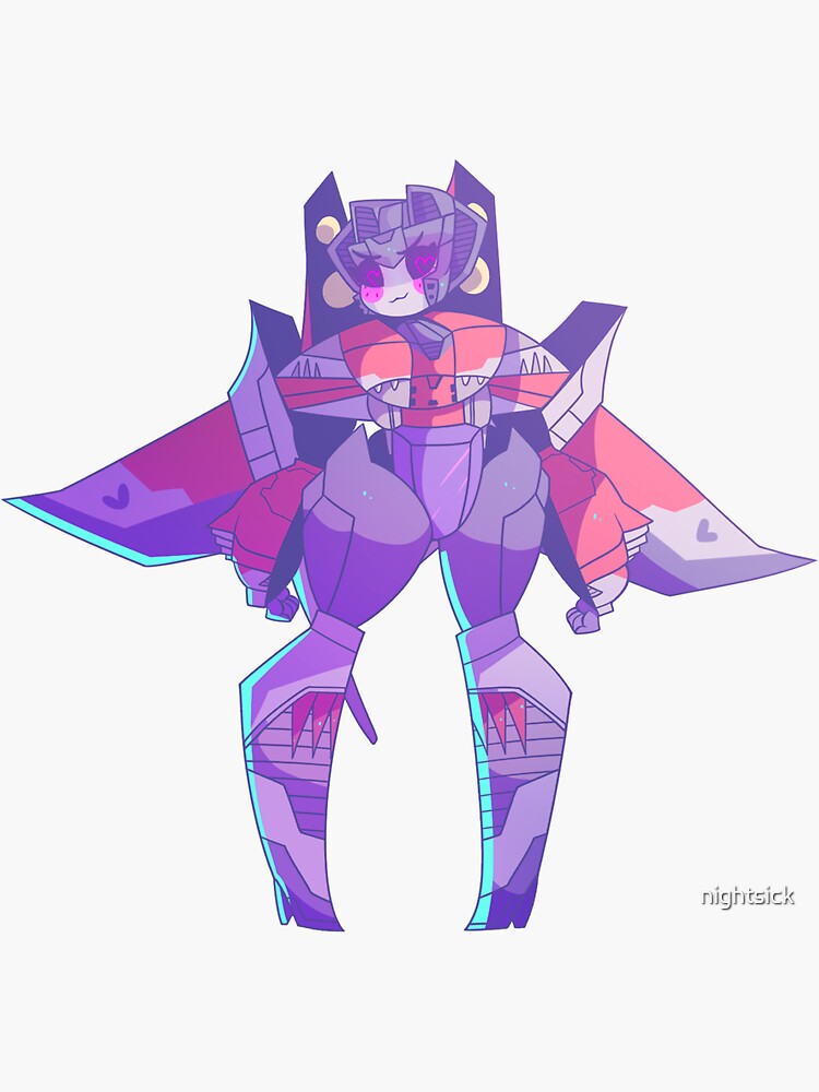 "Transformers Starscream Sticker" Sticker for Sale by nightsick | Redbubble