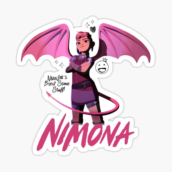 "Nimona with wings" Sticker for Sale by blackdogshop | Redbubble