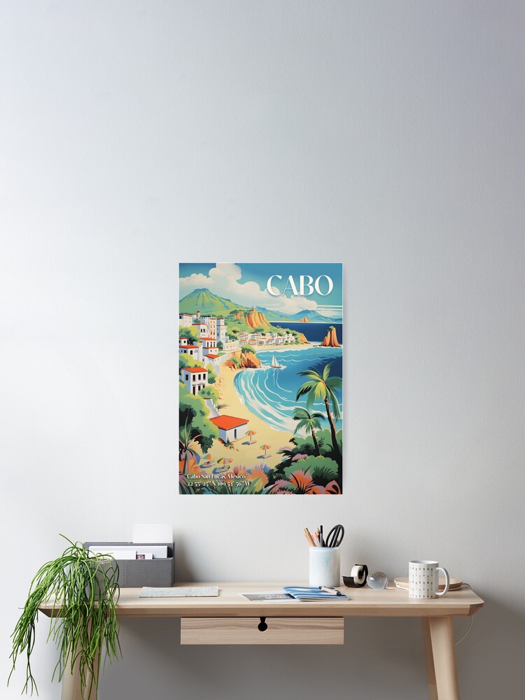 "Cabo Mexico Vintage Travel Poster" Poster for Sale by Gabe-and-Co ...