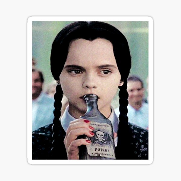 "Wednesday Addams Poison" Sticker for Sale by LoydeHalliwell | Redbubble