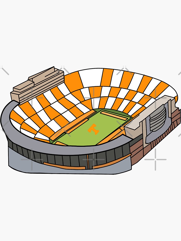 "University of Tennessee Stadium" Sticker for Sale by feliciadesigns ...