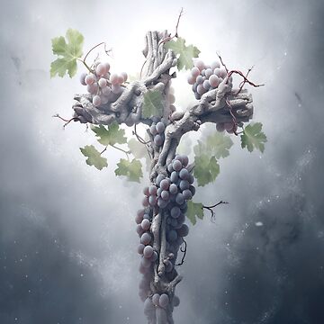 "Grapevine Cross" Sticker for Sale by Soulsystem123 | Redbubble