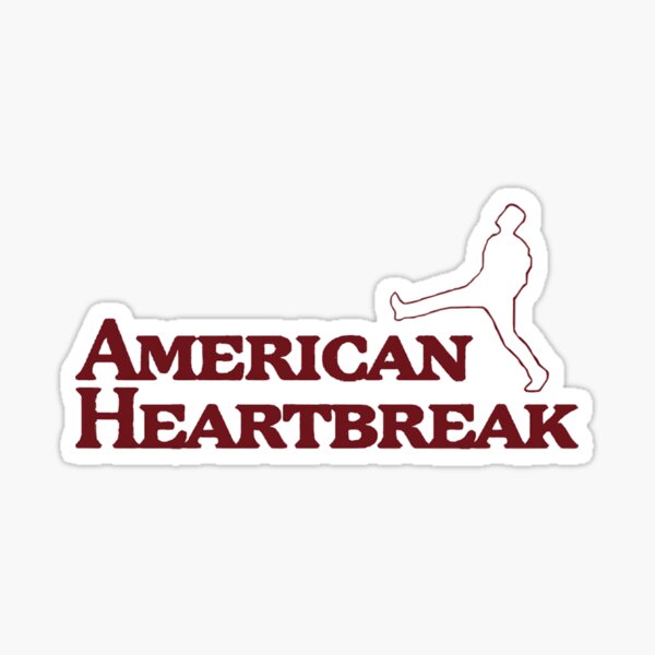 "american heartbreak " Sticker for Sale by TessierOrlando | Redbubble