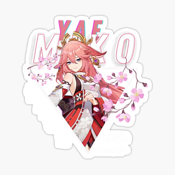 "Yae Miko Genshin impact Yae Miko " Sticker for Sale by AltonPosada ...