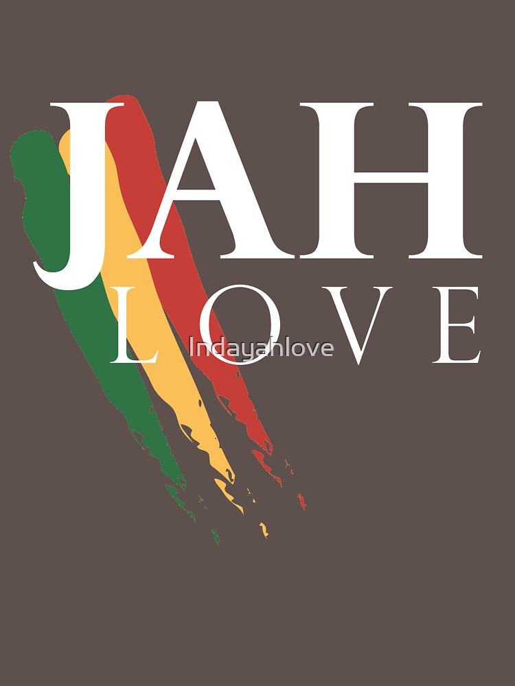 "Jah Love ( WHITE )" T-shirt for Sale by Indayahlove | Redbubble | jah ...