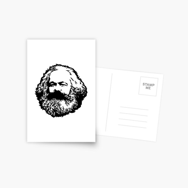 "Karl Marx face" Postcard for Sale by louisosb | Redbubble