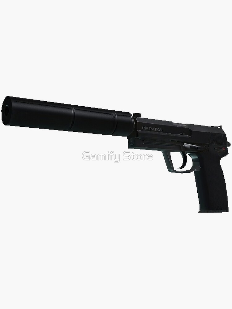 "CSGO Usp Pistol Weapon Gun Icon Counter Strike Image" Sticker for Sale ...