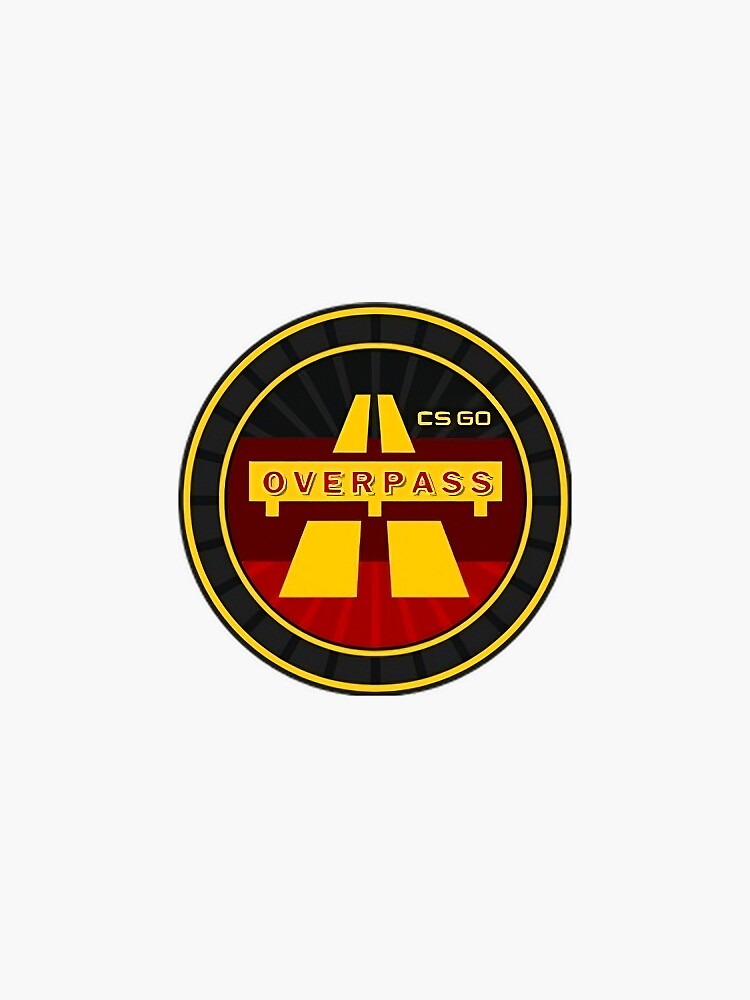"CSGO Overpass Map Badge Icon Counter Strike Image" Sticker for Sale by ...