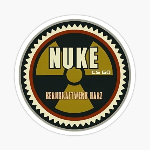 "CSGO Nuke Map Badge Icon Counter Strike Image" Sticker for Sale by ...