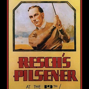 "Retro Reschs Pilsener " Sticker for Sale by ZonnebeldPraye | Redbubble