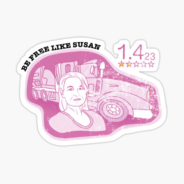 "NOSEDIVE | BE FREE LIKE SUSAN" Sticker for Sale by axelle1410 | Redbubble