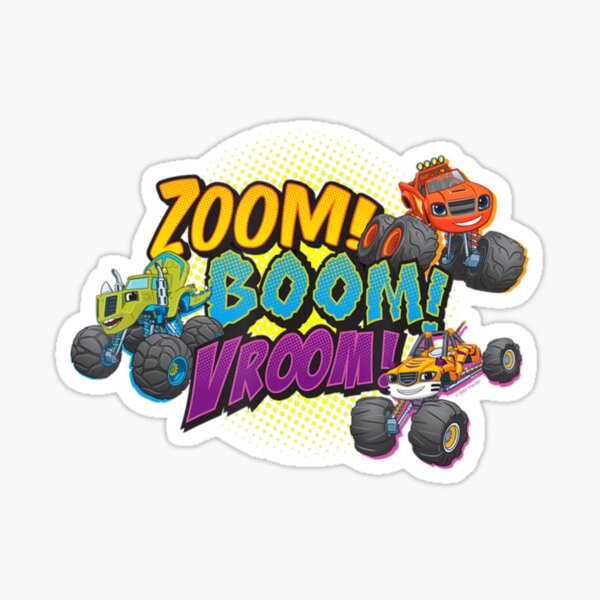 "Blaze And The Monster Machines Rev Up And Roll Out (2)" Sticker for ...