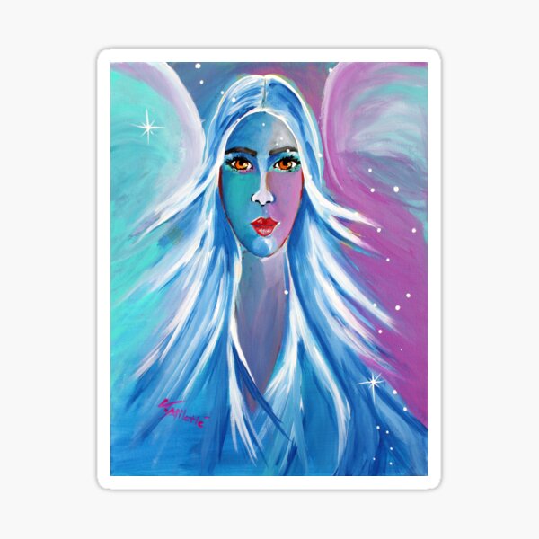 "Winter Angel - Art by Valentina Miletic" Sticker for Sale by ...