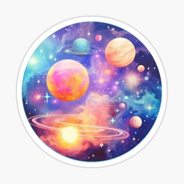 "Pastel Galaxy" Sticker for Sale by Pinkgamechick | Redbubble