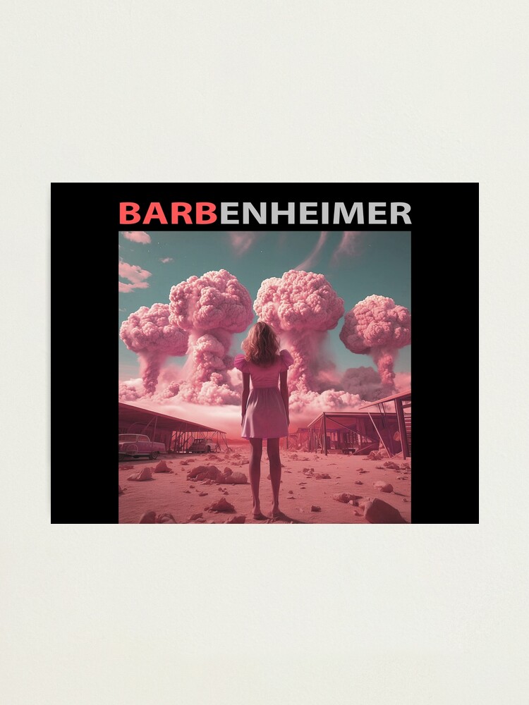 "Barbenheimer - Barbie x Oppenheimer Meme" Photographic Print for Sale ...