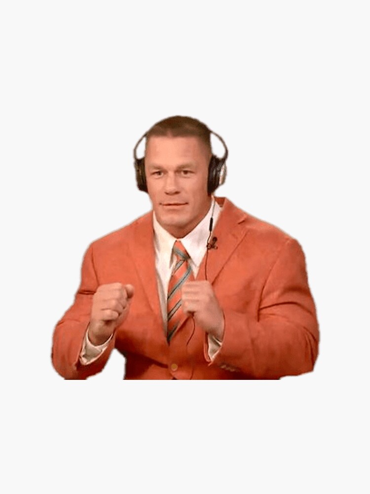 "John Cena Vibing" Sticker for Sale by samadox | Redbubble