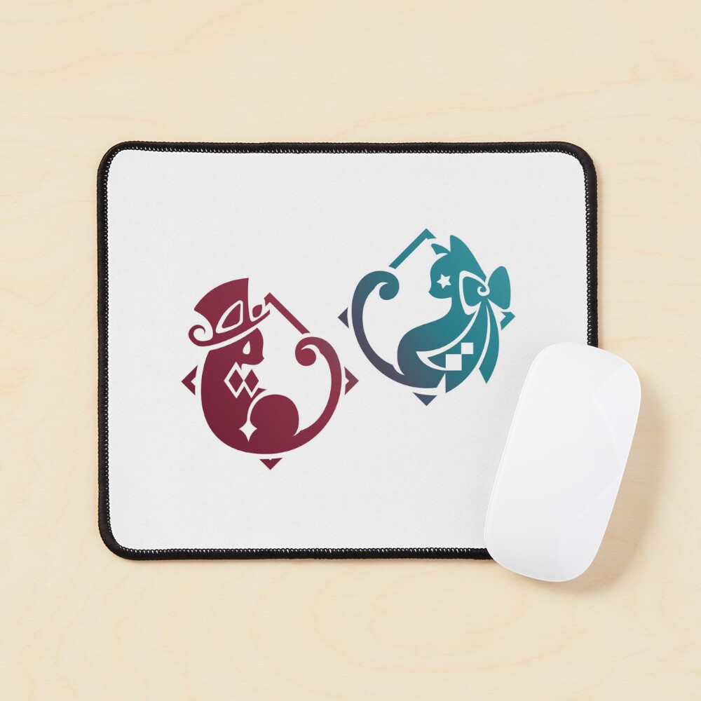 "Lyney and Lynette Constel­lation logos Genshin Impact" Sticker for ...