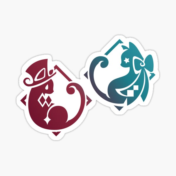 Pegatina for Sale con la obra «Logotipos de Lyney y Lynette ...