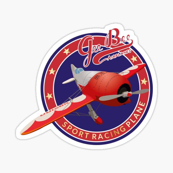 "Sports racing plane - Gee Bee - 3" Sticker for Sale by auza-project ...