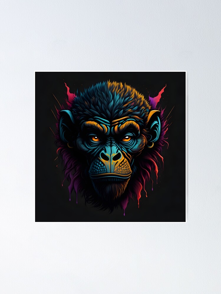 "The Monkey" Poster for Sale by imabbasanwar | Redbubble