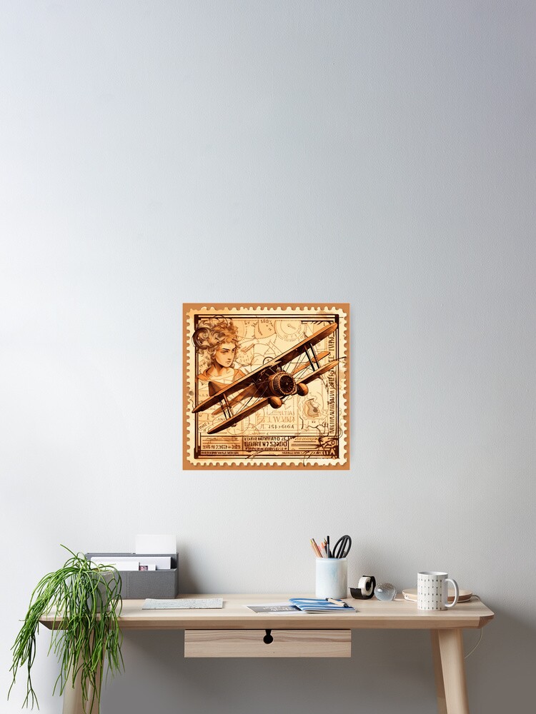 "Vintage Airplane" Poster for Sale by Mingulica | Redbubble